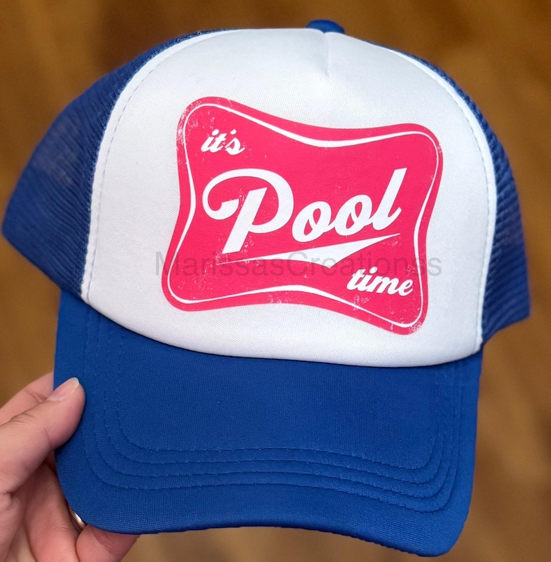 Pool Trucker Hat, River Trucker Hat, Beach Hat, Lake Trucker Hat ...