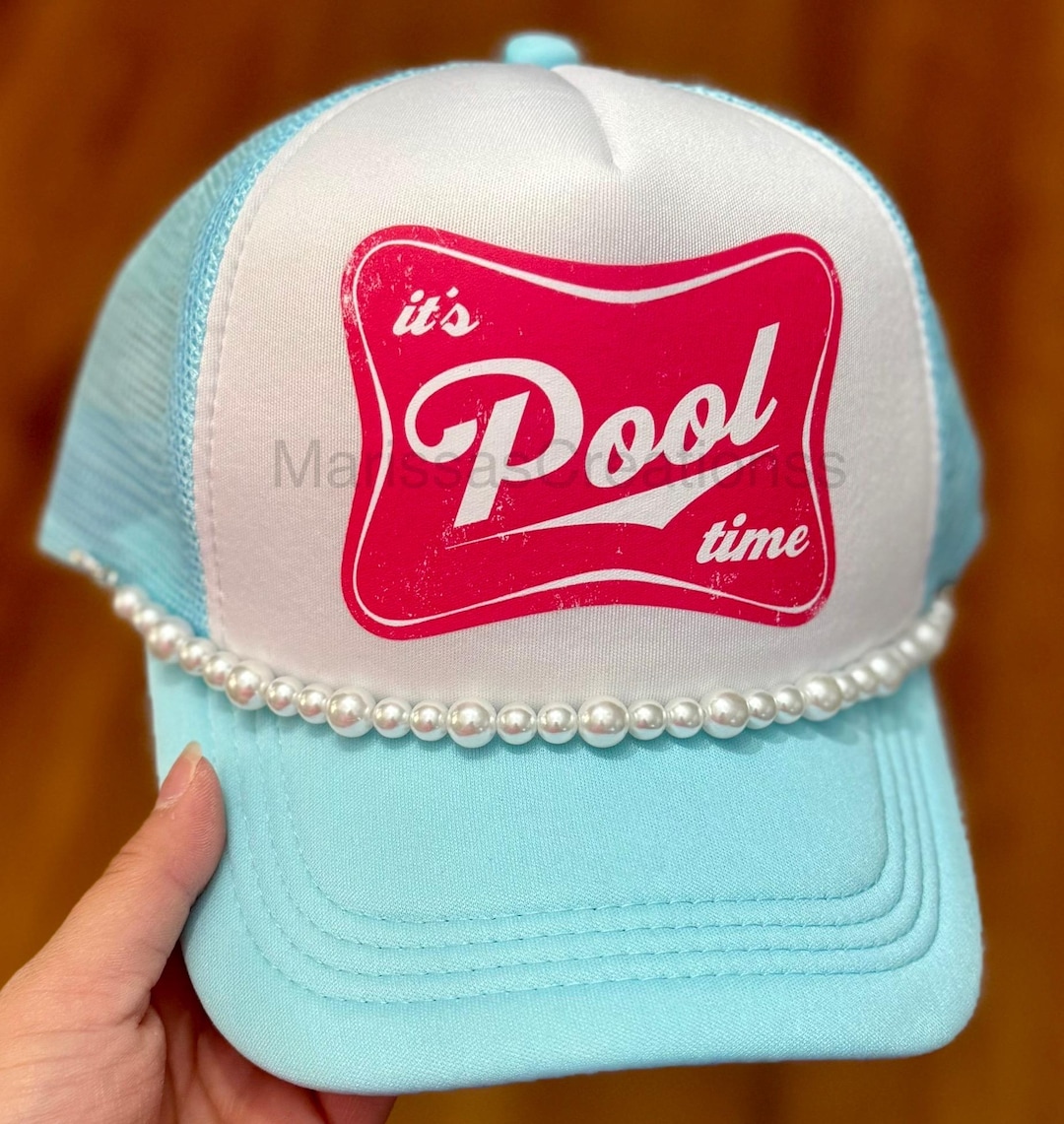 Pool Trucker Hat, River Trucker Hat, Beach Hat, Lake Trucker Hat ...