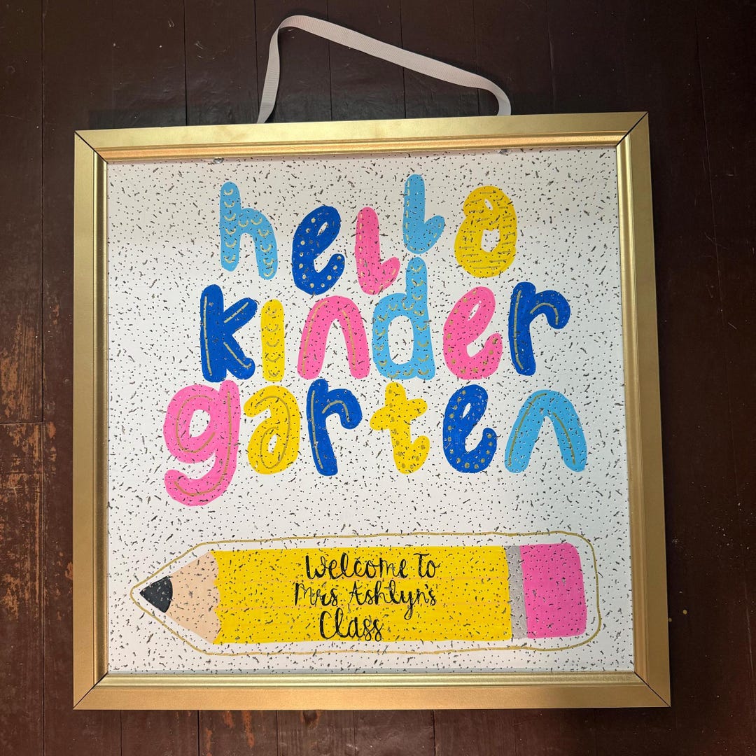 Custom Hand-painted Classroom Ceiling Tile | 2x2 Ft Personalized Art ...