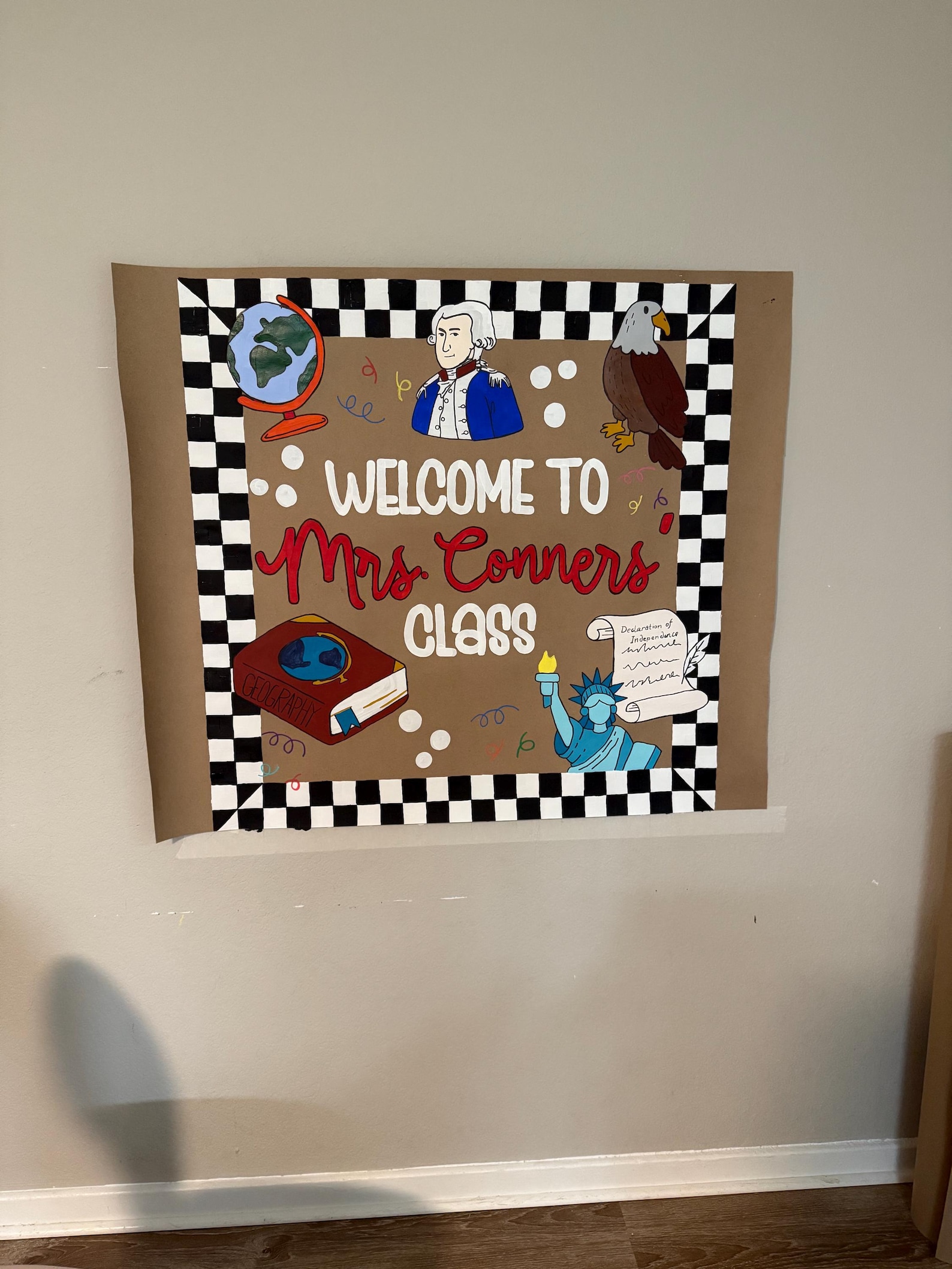 Personalized Hand-painted Event Signs on Brown Kraft Paper – Custom for ...