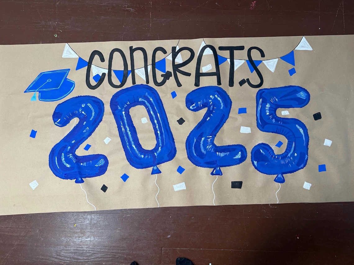 Personalized Hand-painted Event Signs on Brown Kraft Paper – Custom for ...