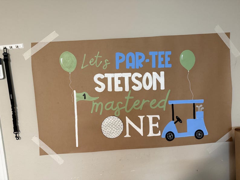 Personalized Hand-painted Event Signs on Brown Kraft Paper – Custom for ...