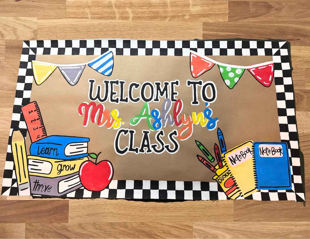 Personalized Hand-painted Event Signs on Brown Kraft Paper – Custom for ...