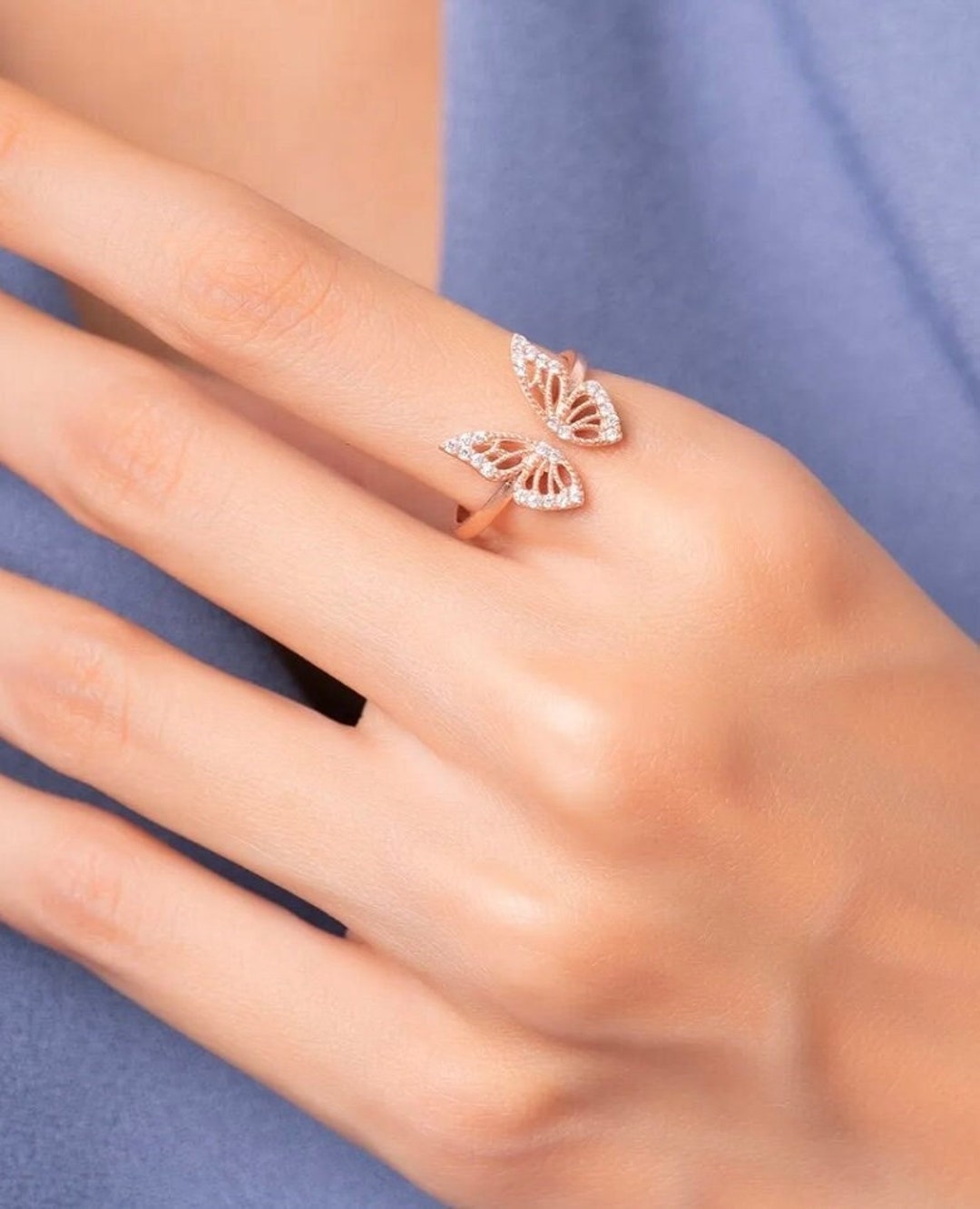 Butterfly Ring, 925 Sterling Silver, Gift for Her, Handmade Ring ...