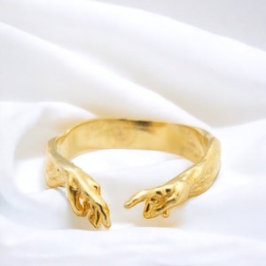 925 Sterling Creation of Adam Ring,art Jewellery,renaissance Jewelry ...