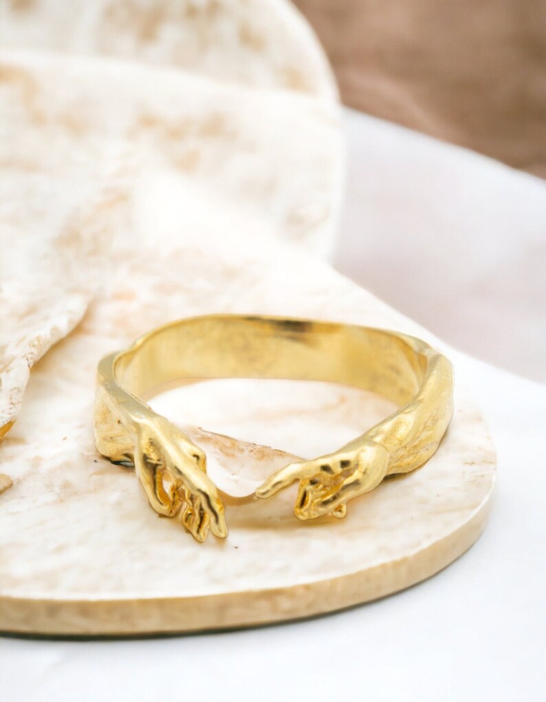 925 Sterling Creation of Adam Ring,art Jewellery,renaissance Jewelry ...