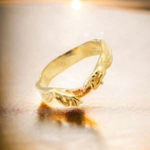 925 Sterling Creation of Adam Ring,art Jewellery,renaissance Jewelry ...