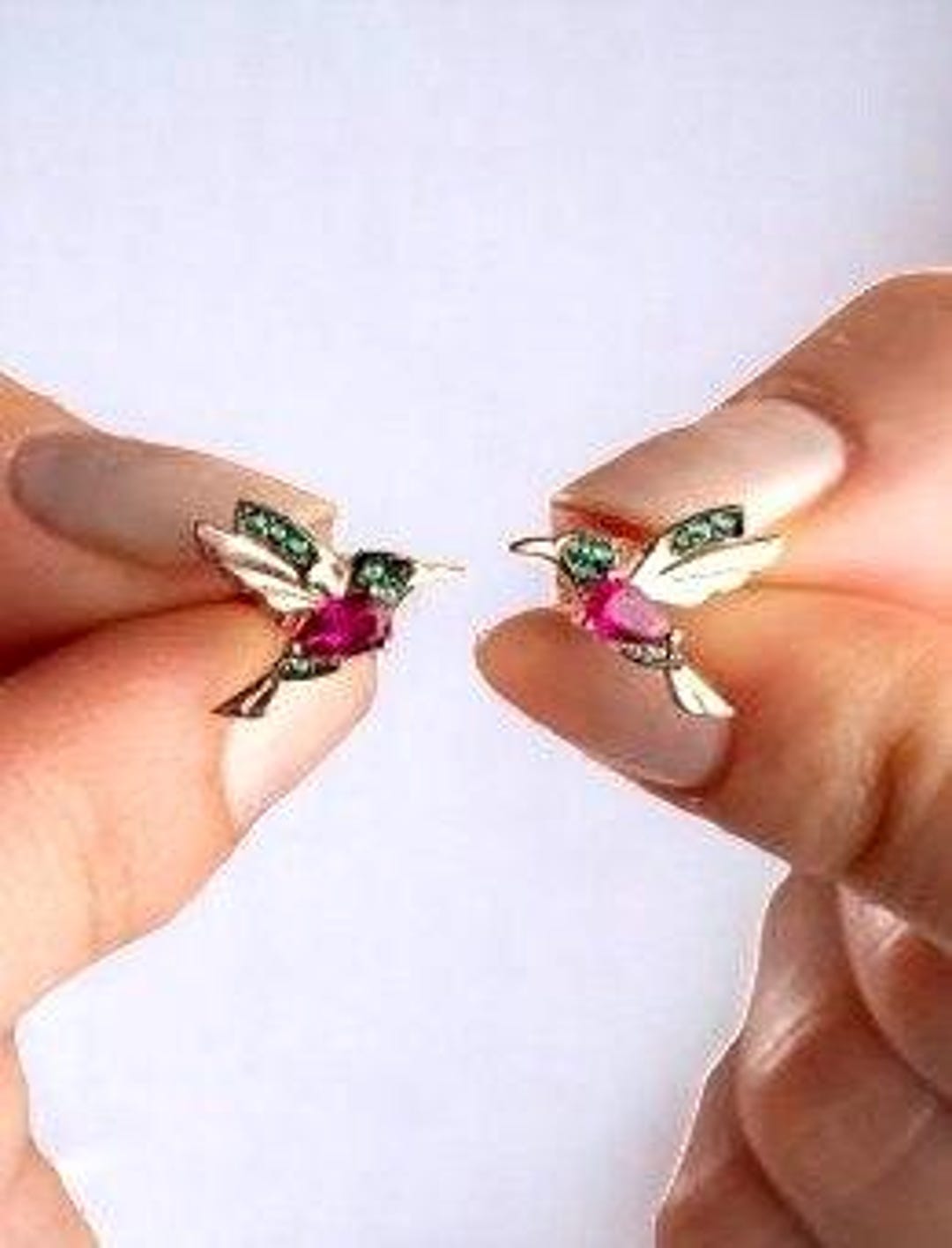 925 Sterling Silver, Hummingbird Earrings, Gift for Her,minimalist ...