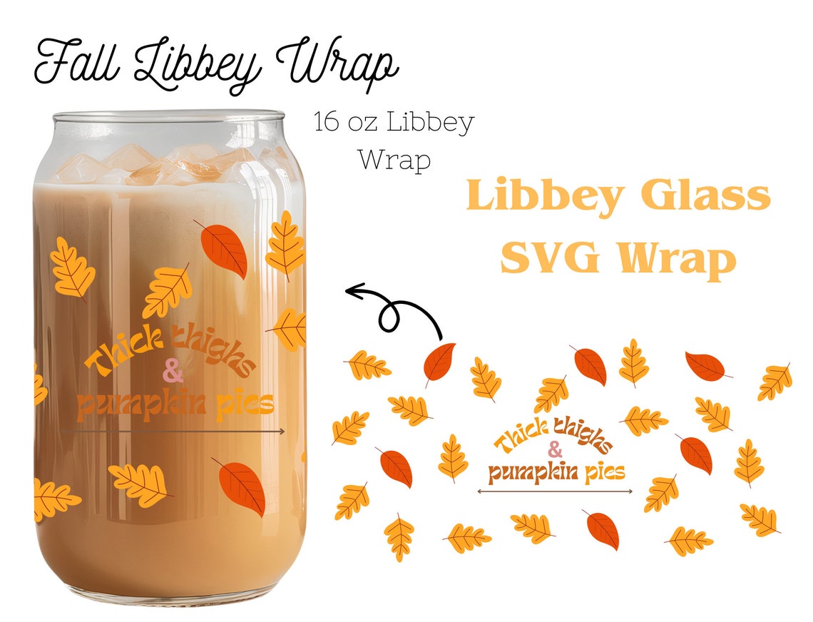 Fall Themed SVG Wrap thick Thighs and Pumpkin Pies - Etsy
