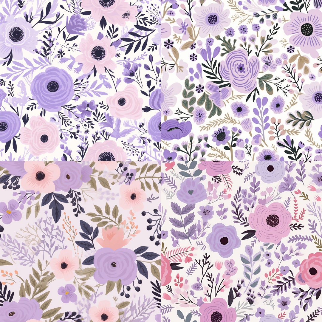 Rifle Paper Co. Inspired Digital Paper, Instant Download Scrapbook ...