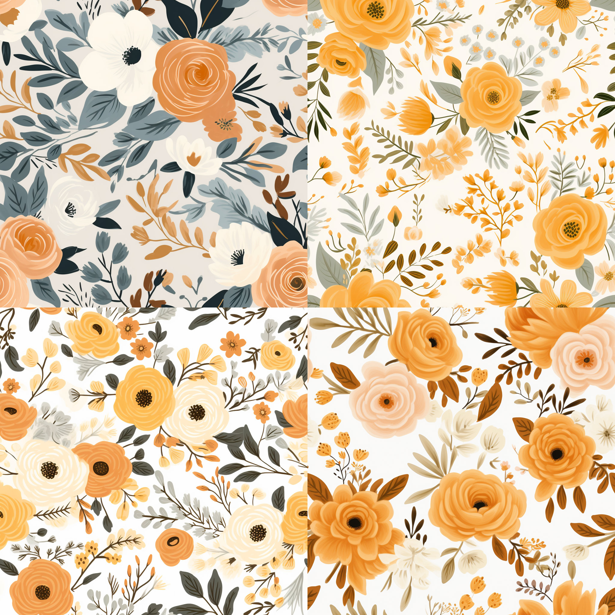 Rifle Paper Co. Inspired Digital Paper, Instant Download Scrapbook ...