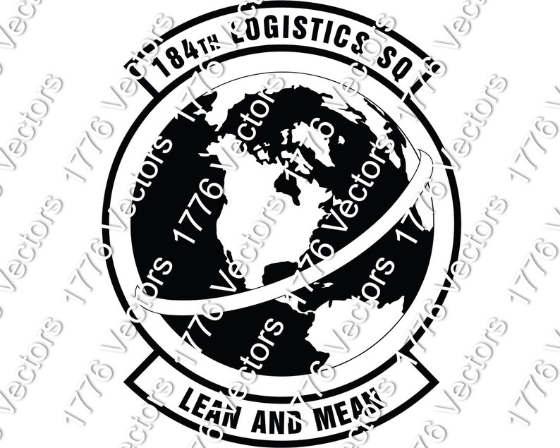 USAF 184th Logistics Squadron Emblem Vector File AI, EPS, Dxf, Jpg, Png ...