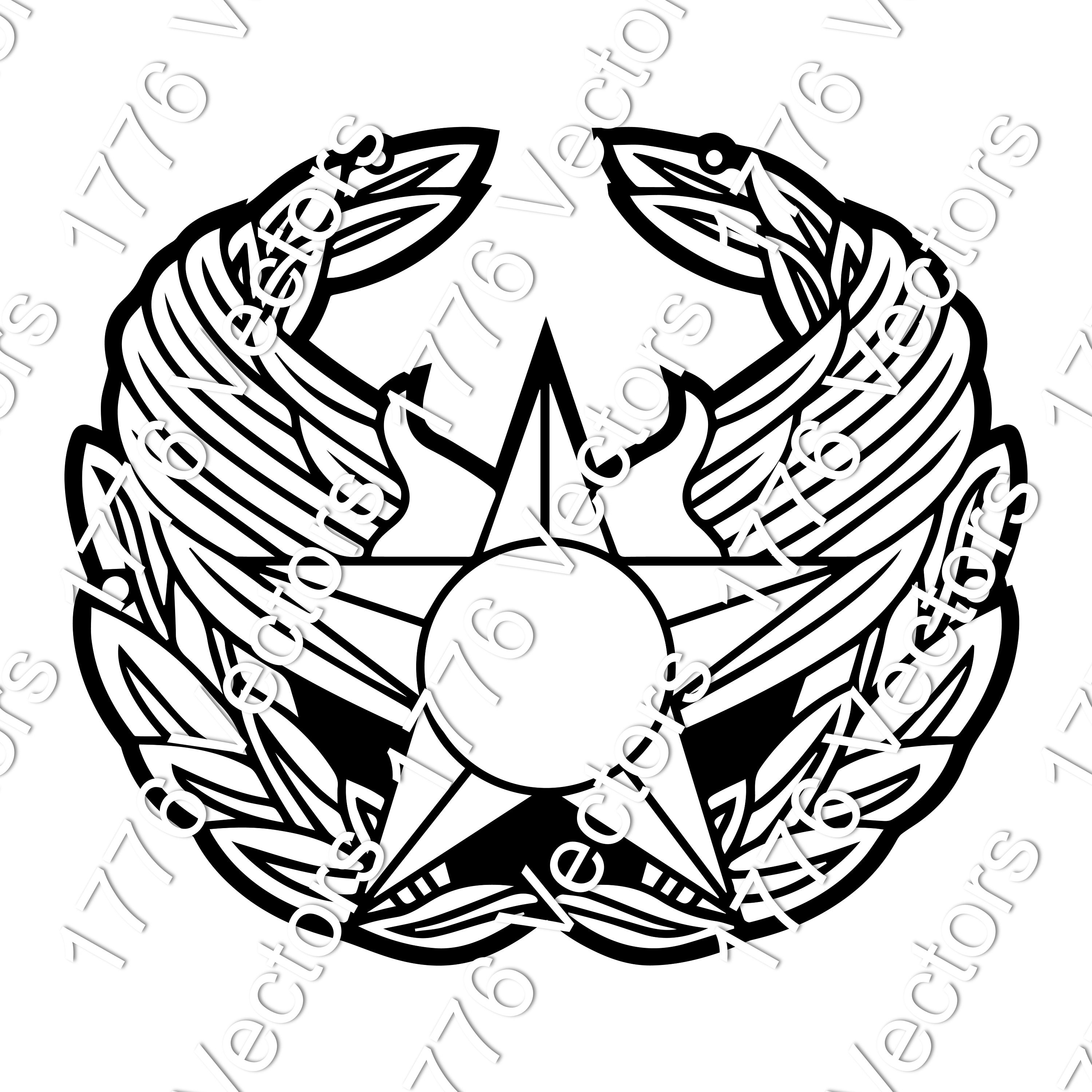 Air Force Commander Badge Vector File AI, EPS, DXF, Jpg, Png, Pdf, Svg ...