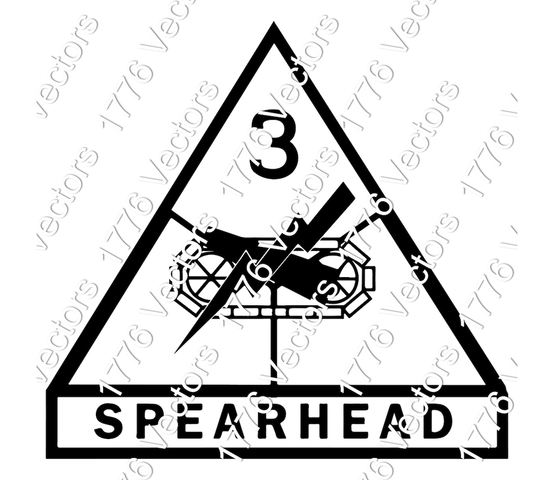 Us Army 3rd Armored Division Patch Insignia Vector File Ai Eps Dxf