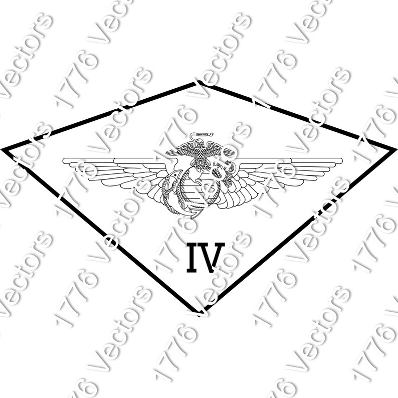 4th Marine Aircraft Wing Emblem Vector File AI, EPS, Dxf, Jpg, Png, Pdf ...