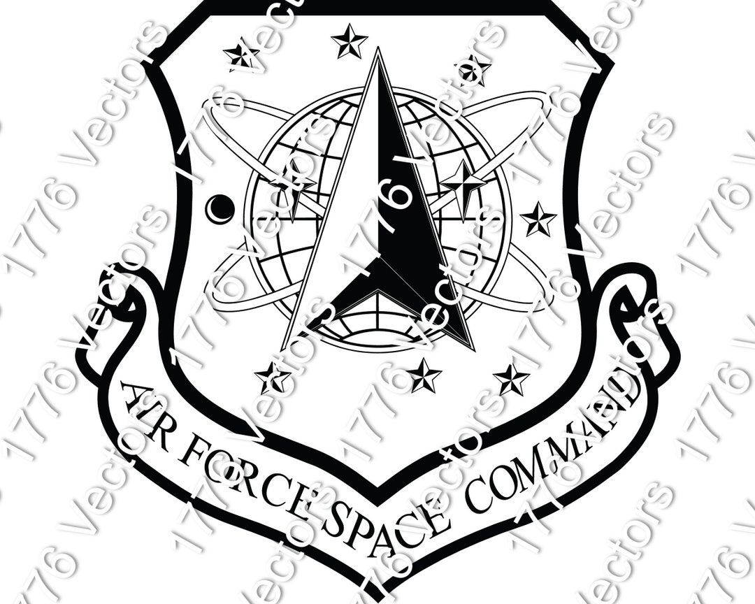 Air Force Space Command Emblem Vector File AI, EPS, Dxf, Jpg, Png, Pdf ...