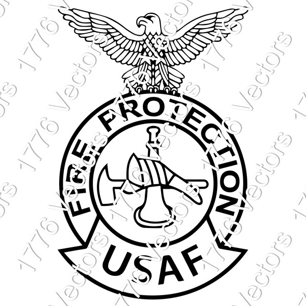 Air Force Fire Protection Svg - Etsy