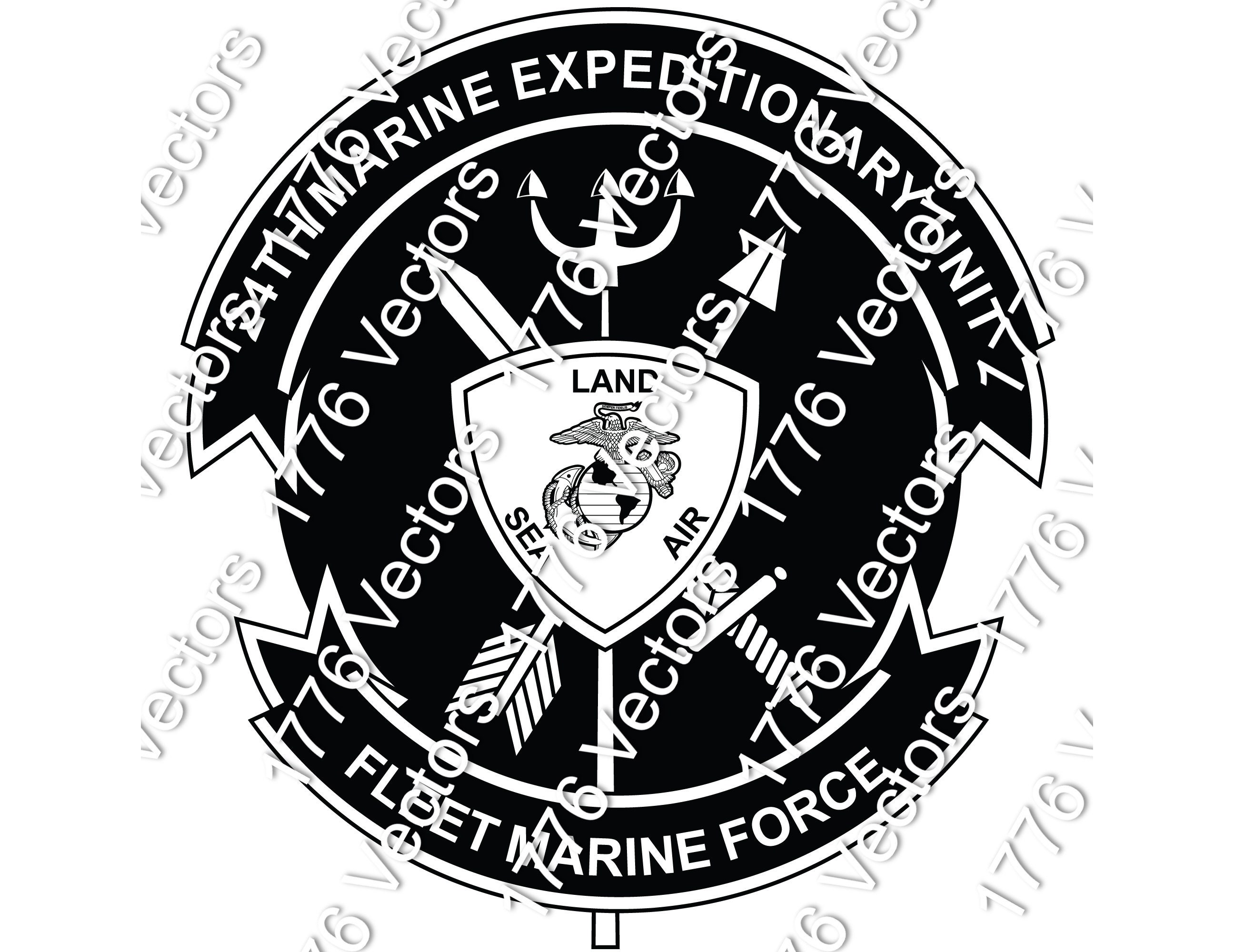 24th Marine Expeditionary Unit Emblem Vector File AI, EPS, Dxf, Jpg ...