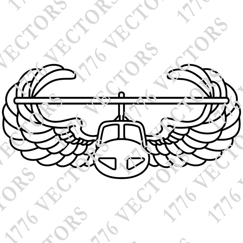 Army Air Assault Badge Vector File Ai Eps Dxf Png Pdf Svg