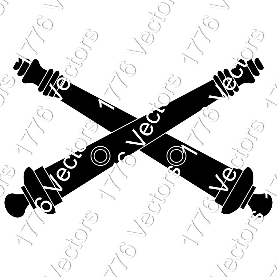 Field Artillery Branch Insignia Vector File AI, EPS, DXF, Jpg, Png, Pdf, Svg Multiple File ...