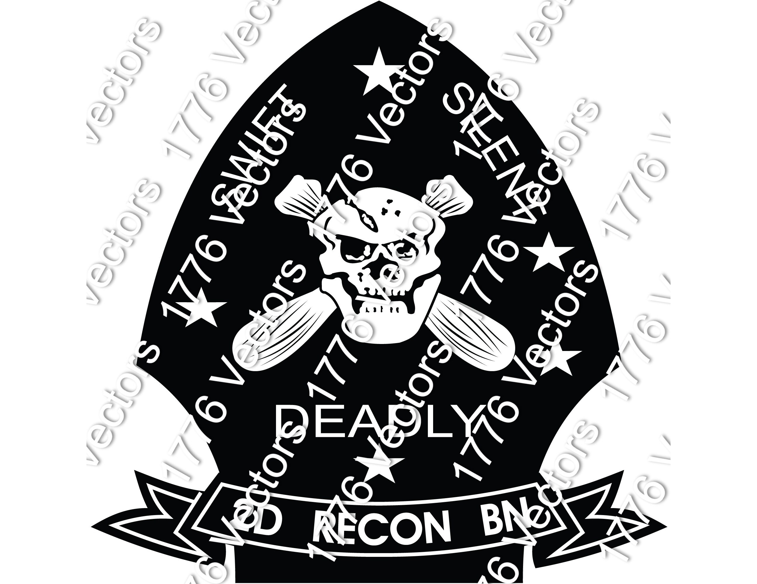 2nd Reconnaissance Battalion Emblem Vector File AI, EPS, Dxf, Jpg, Png ...