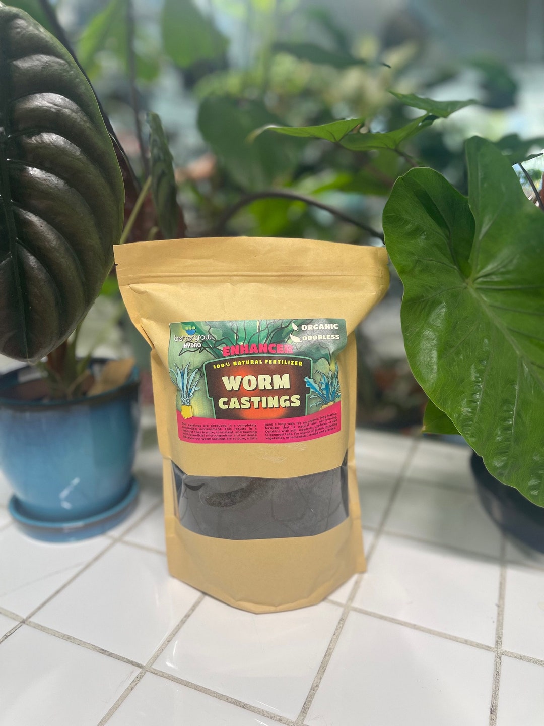 Premium Worm Castings - 1/2 GALLON - 100% Natural and Odorless ...