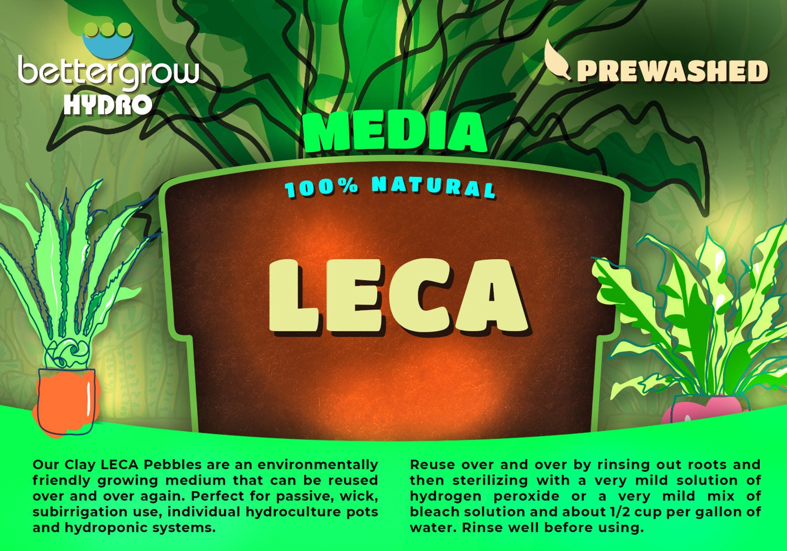 LECA - 1 QUART - Horticultural Expanded Clay Aggregate / Pebbles - 4-16mm Diameter - Etsy