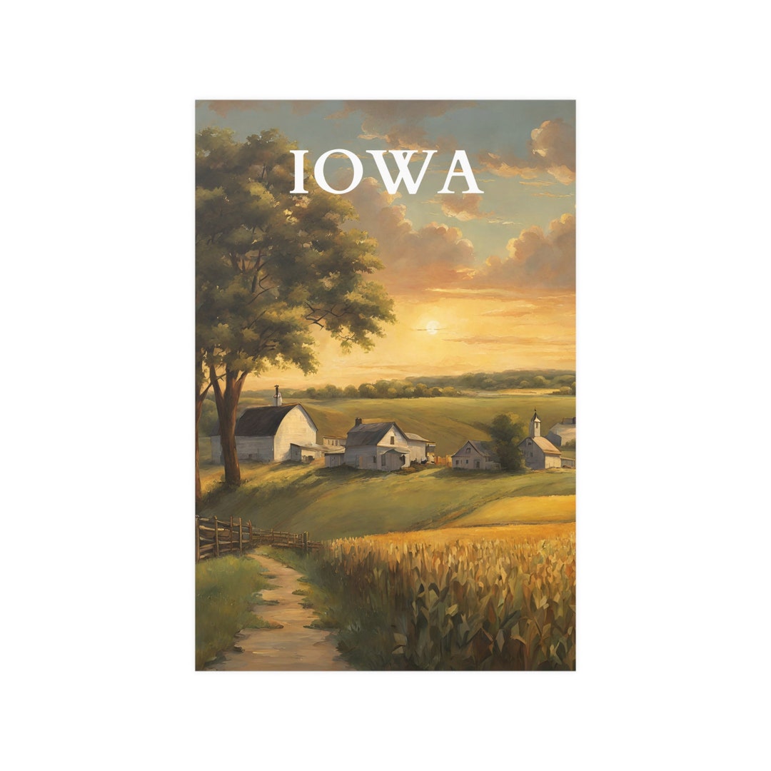 Iowa Poster, Satin Posters 210gsm - Etsy