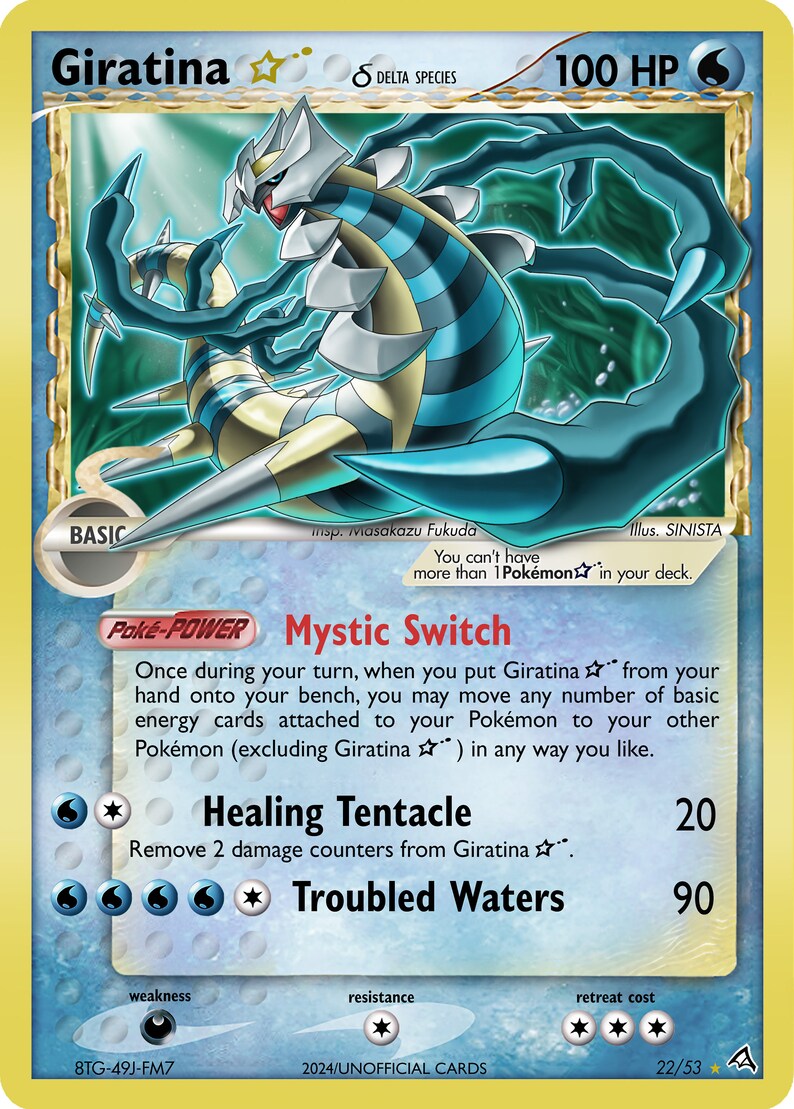 Giratina Gold Star [ENG] - Etsy