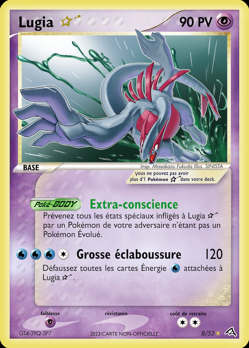 Lugia Gold Star [FR] - Etsy