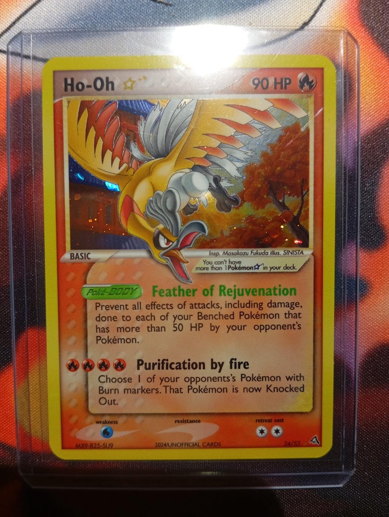Ho-oh Gold Star ENG - Etsy