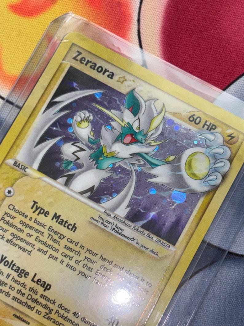 Zeraora Gold Star -pokémon Card CUSTOM - Etsy