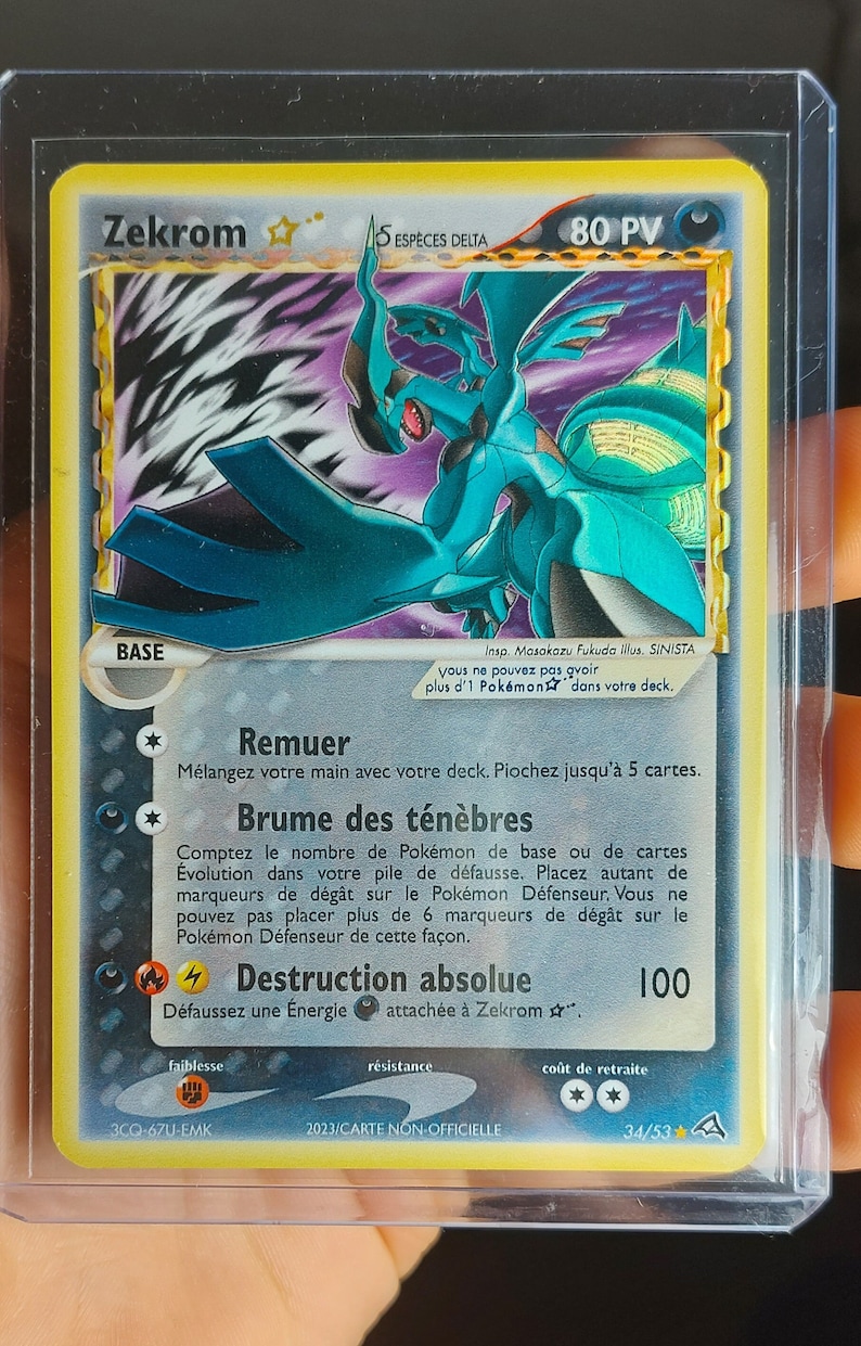 Zekrom Gold Star [FR] - Etsy
