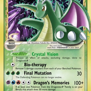 Dragonite Gold Star - Pokémon Card CUSTOM - Etsy