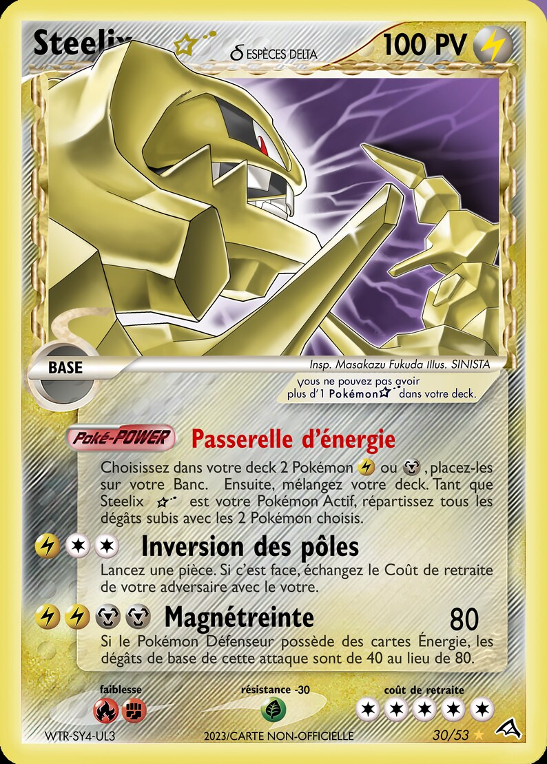 Steelix Gold Star [FR] - Etsy