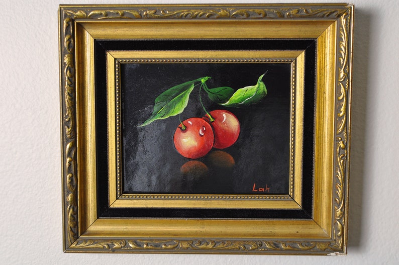 Pair of Vintage 1970s Mid-century Still Life Framed Oil Paintings by ...