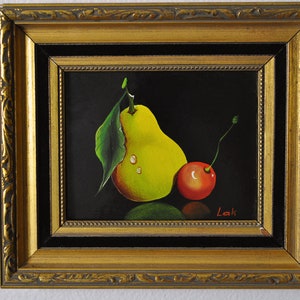 Pair of Vintage 1970s Mid-century Still Life Framed Oil Paintings by ...