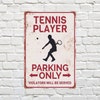 Don't Stop Playing Tennis Metal Sign, Fun and Unique Gift for Tennis ...