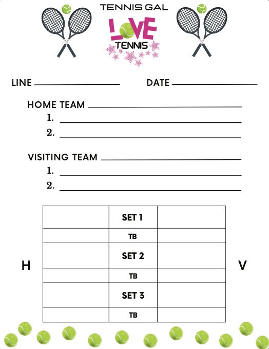 Ultimate Tennis Scorecard Pad | Stylish & Functional Tennis Match ...