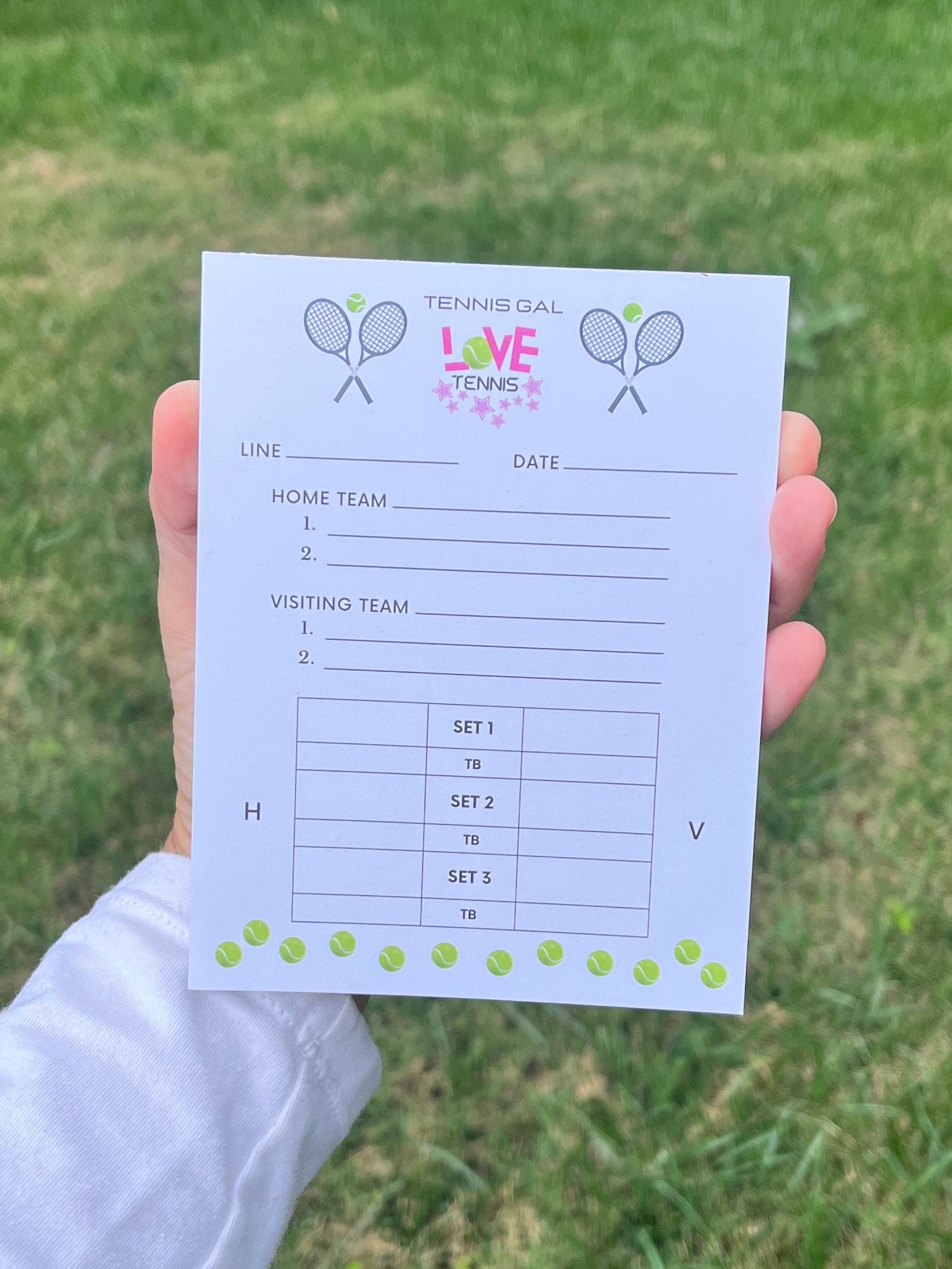 Ultimate Tennis Scorecard Pad | Stylish & Functional Tennis Match ...