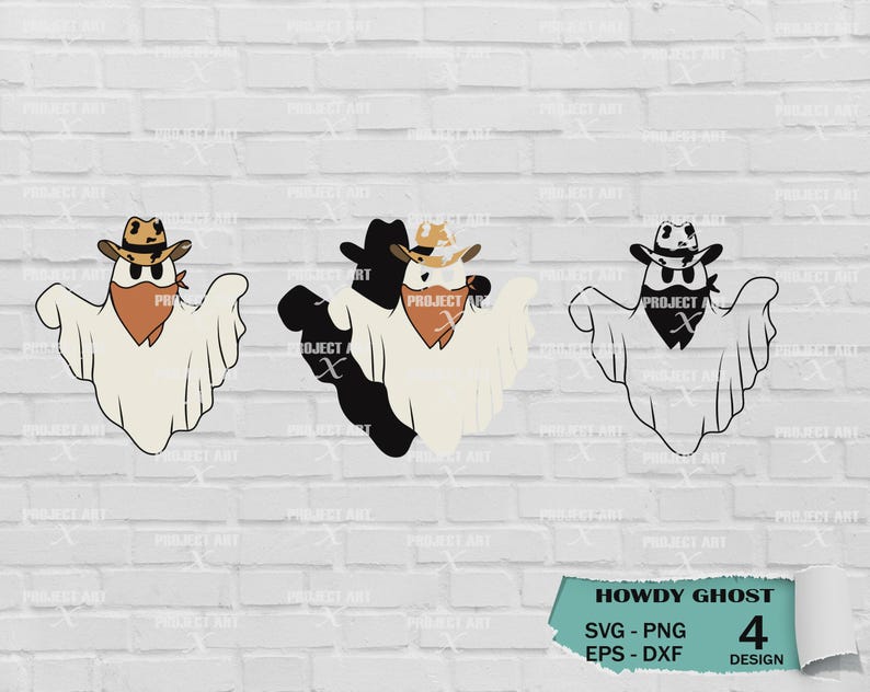Boo Haw SVG PNG PDF, Cowboy Ghost Svg, Halloween Svg, Funny Halloween ...