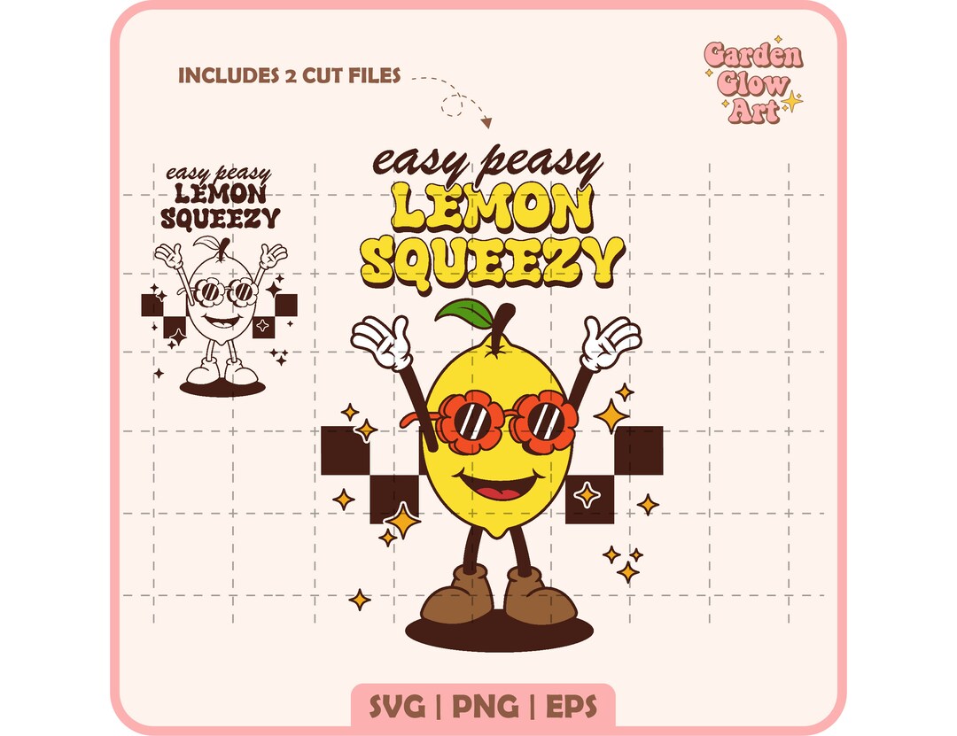 Easy Peasy PNG, Retro Png, Summer Svg, Retro Summer Png, Kids ...