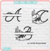Western Split Alphabet, Split Monogram SVG, Split Monogram Frame ...