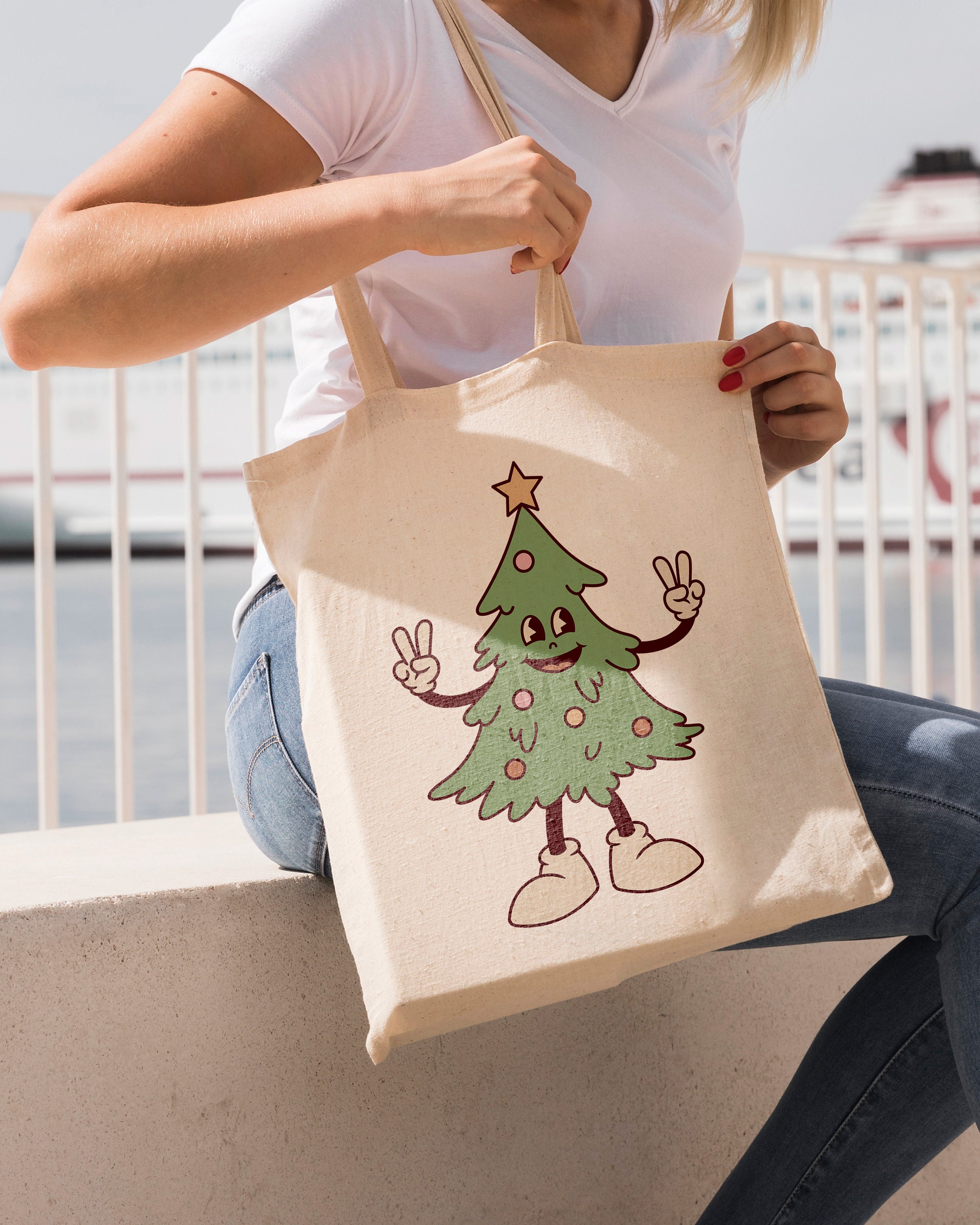 RETRO Christmas Tree Svg, Retro Christmas Character SVG, Cute Christmas ...