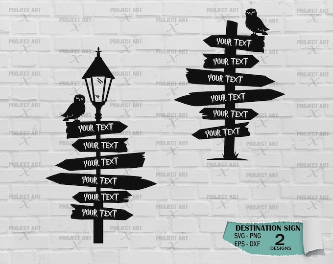 Destination Sign SVG Customable Signe Sign Svg Destination Arrow Svg ...