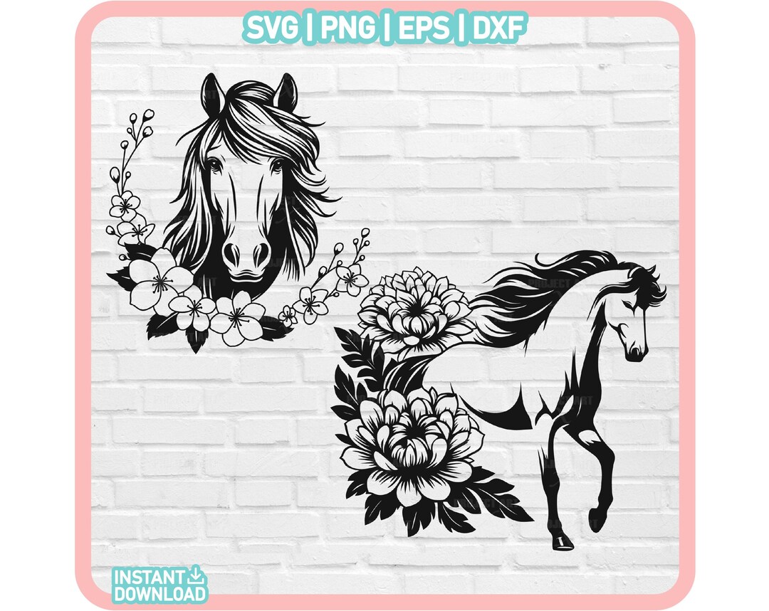 Horse SVG, Standing Horse Svg, Horse Head Svg, Horse Vector, Horse ...