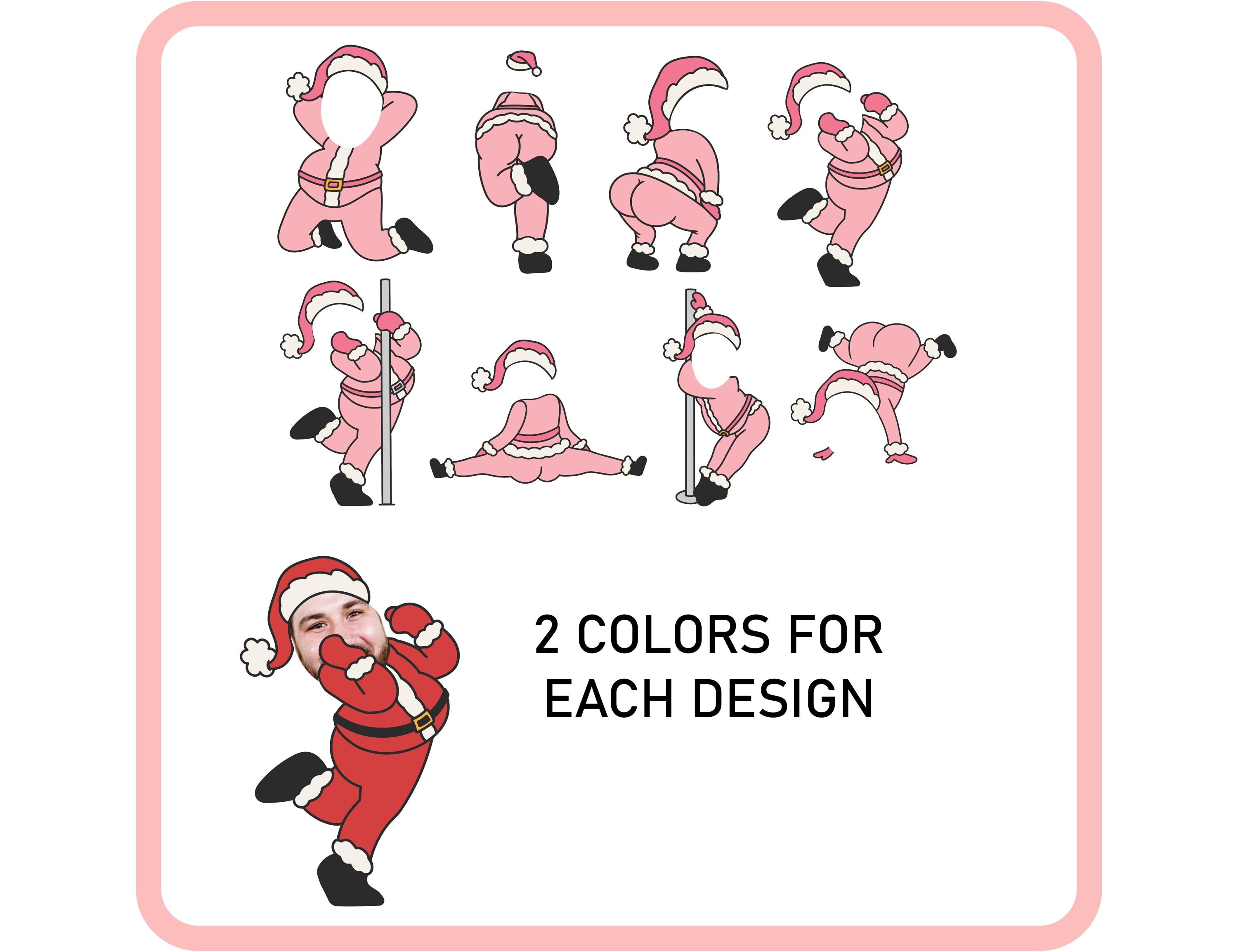 Funny Santa Face Cutout PNG | Add Your Face Christmas Clipart ...