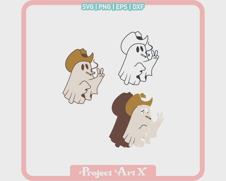 Cowboy Ghost Png, Halloween Cowgirl Ghosts SVG, Howdy Halloween Shirt ...