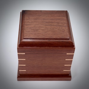 Urn Solid Walnut Wood Small 100 Cubic Inches - #W-561 - Etsy