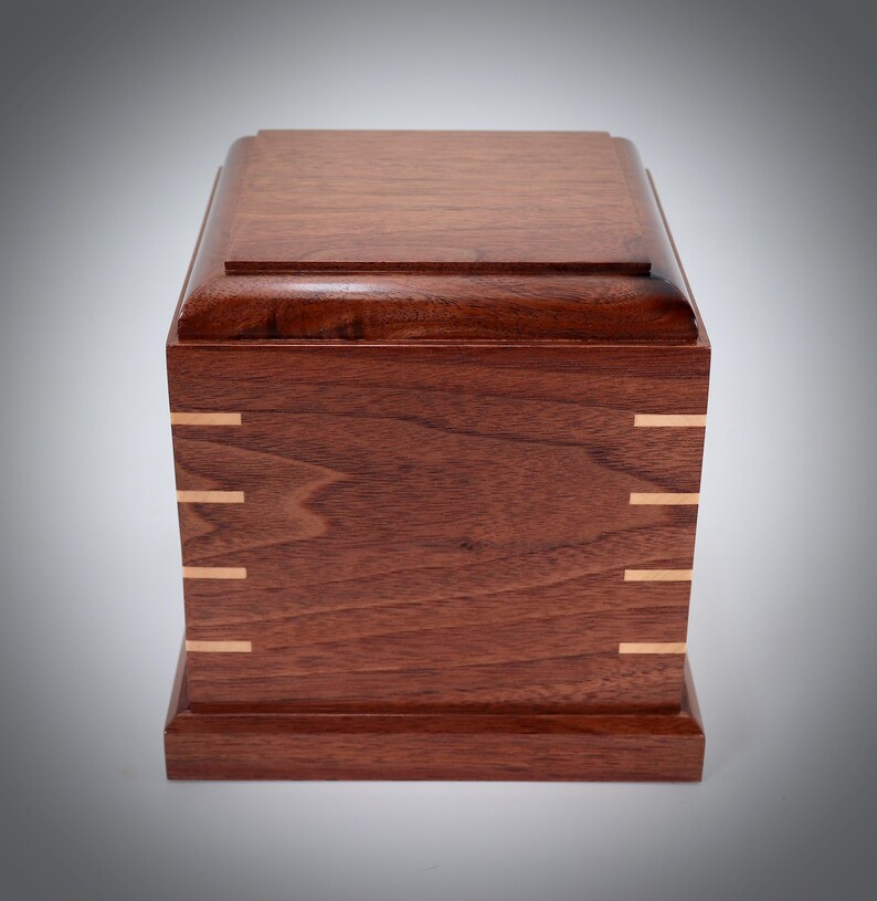 Urn Solid Walnut Wood Small 100 Cubic Inches - #W-561 - Etsy